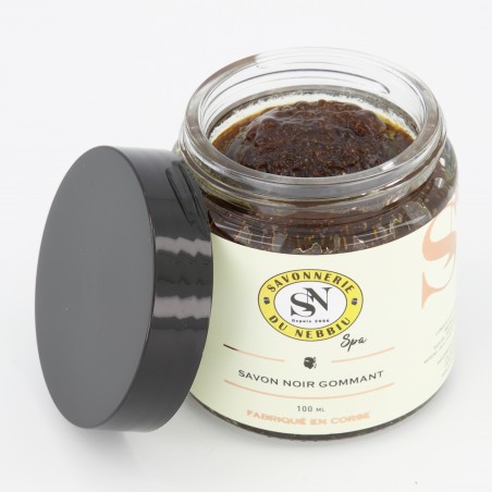 Savon Noir Gommant Visage Corse Savonnerie du Nebbiu - Corsica Beauty